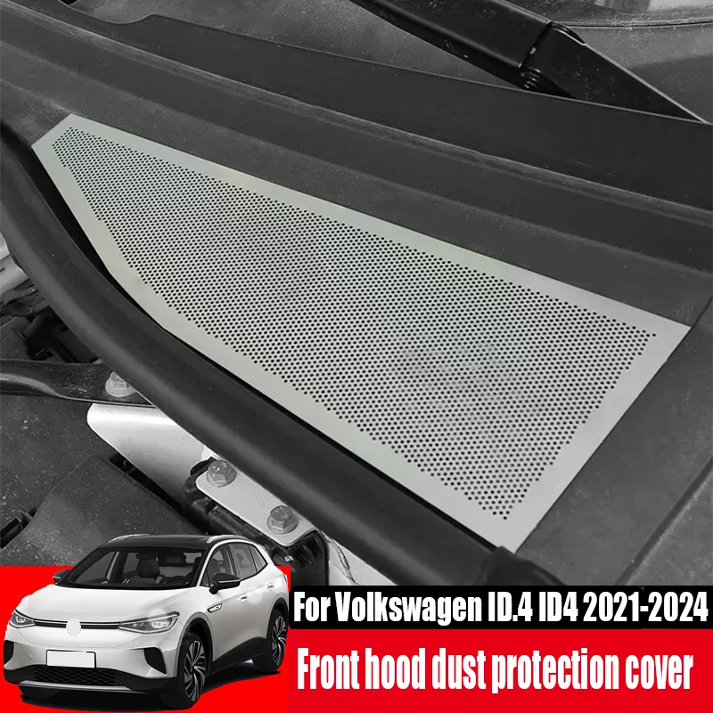 For Volkswagen VW ID.4 ID4 2022 2023 2024 Stainless steel front hood ...