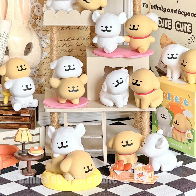 Kawaii-Maltese-Happy-Together-Series-Figure-Anime-Cartoon-Model ...