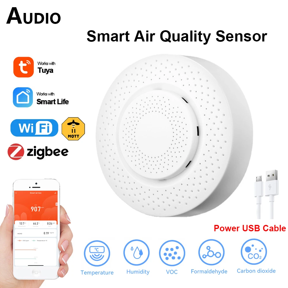 Tuya-Zigbee-WiFi-Air-Quality-Sensor-Monitor-Smart-Air-Box-co2-Meter ...
