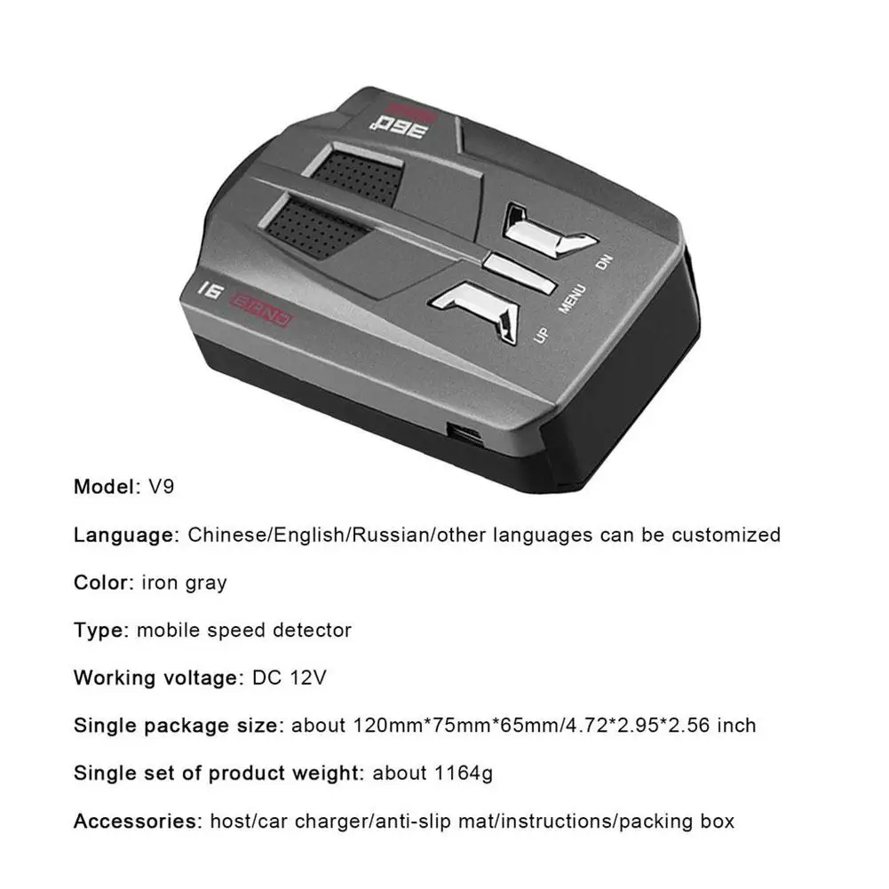 Automotive Radar Laser And GPS Speed Camera Red Light Camera Detector
