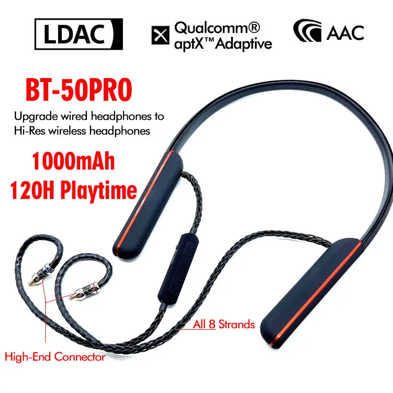QCC5125-MMCX-Bluetooth-5-1-Headphones-Module-Upgrade-Cable-LDAC-Hi-Res ...