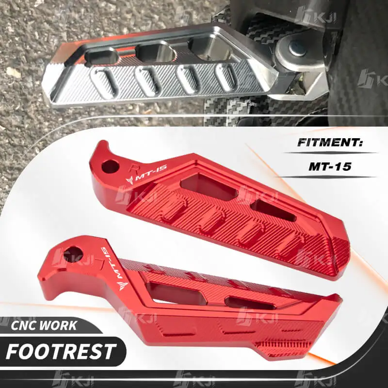 For-Yamaha-MT-15-MT15-Motorcycle-Rear-Passenger-Footrest-CNC-Rear-Foot ...