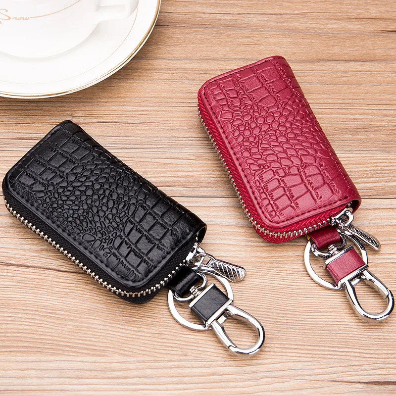 Mini-Key-Holder-for-Car-Keys-Wallet-Pouch-Bag-Premium-Leather-Keychain ...