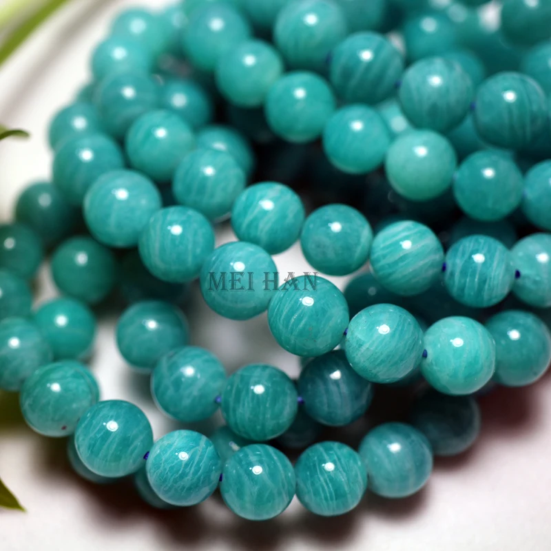 Meihan-natural-Top-Grade-Russia-Amazonite-smooth-round-beads-for ...