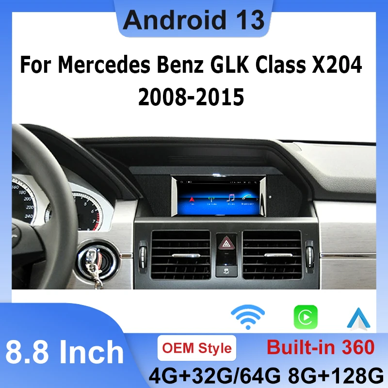 OEM-7-Android13-System-For-Mercedes-Benz-GLK-Class-2008-2015-8-Core ...