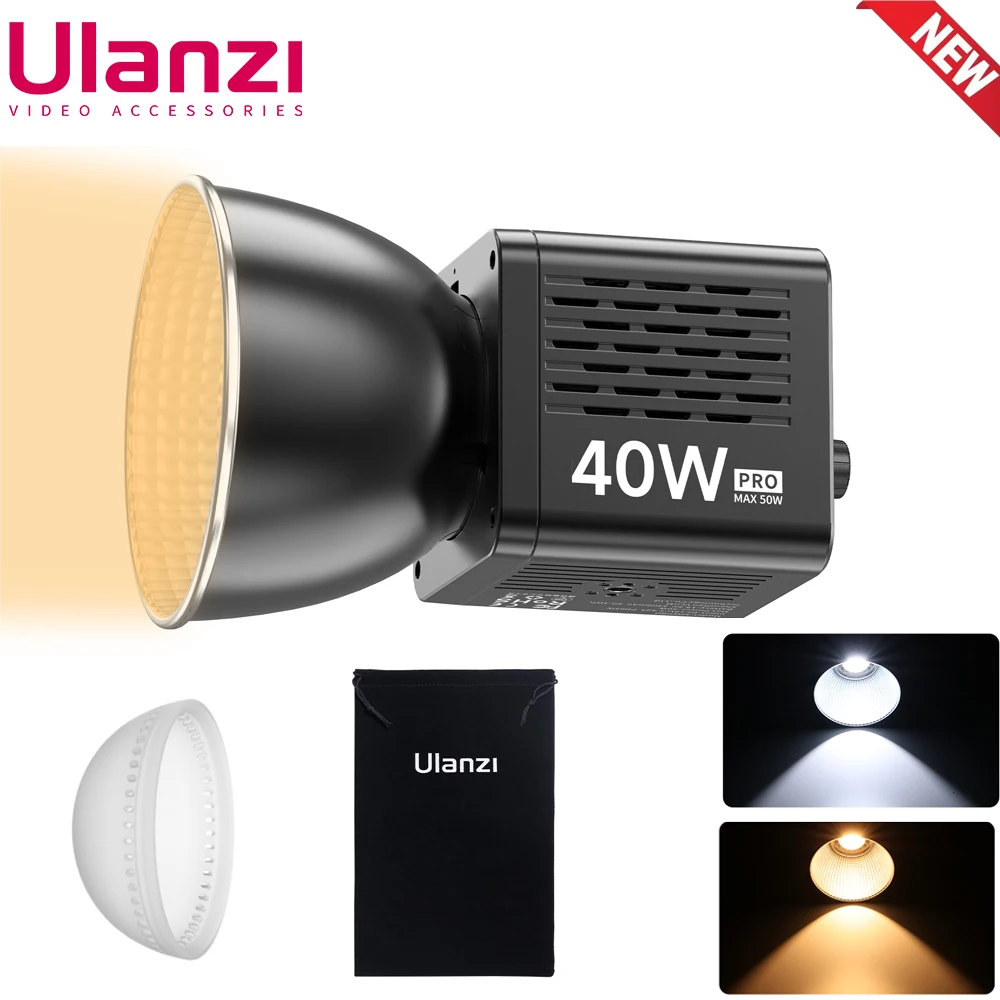 Ulanzi-40W-Pro-COB-Video-Light-2500-6500K-Bi-Color-Photographic-LED ...