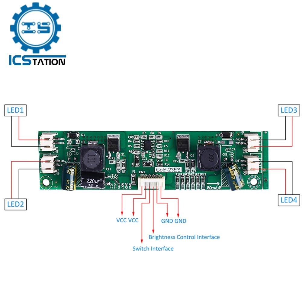 Led Backlight Driver Board Constant Current Step Up Module Led Inverter ...