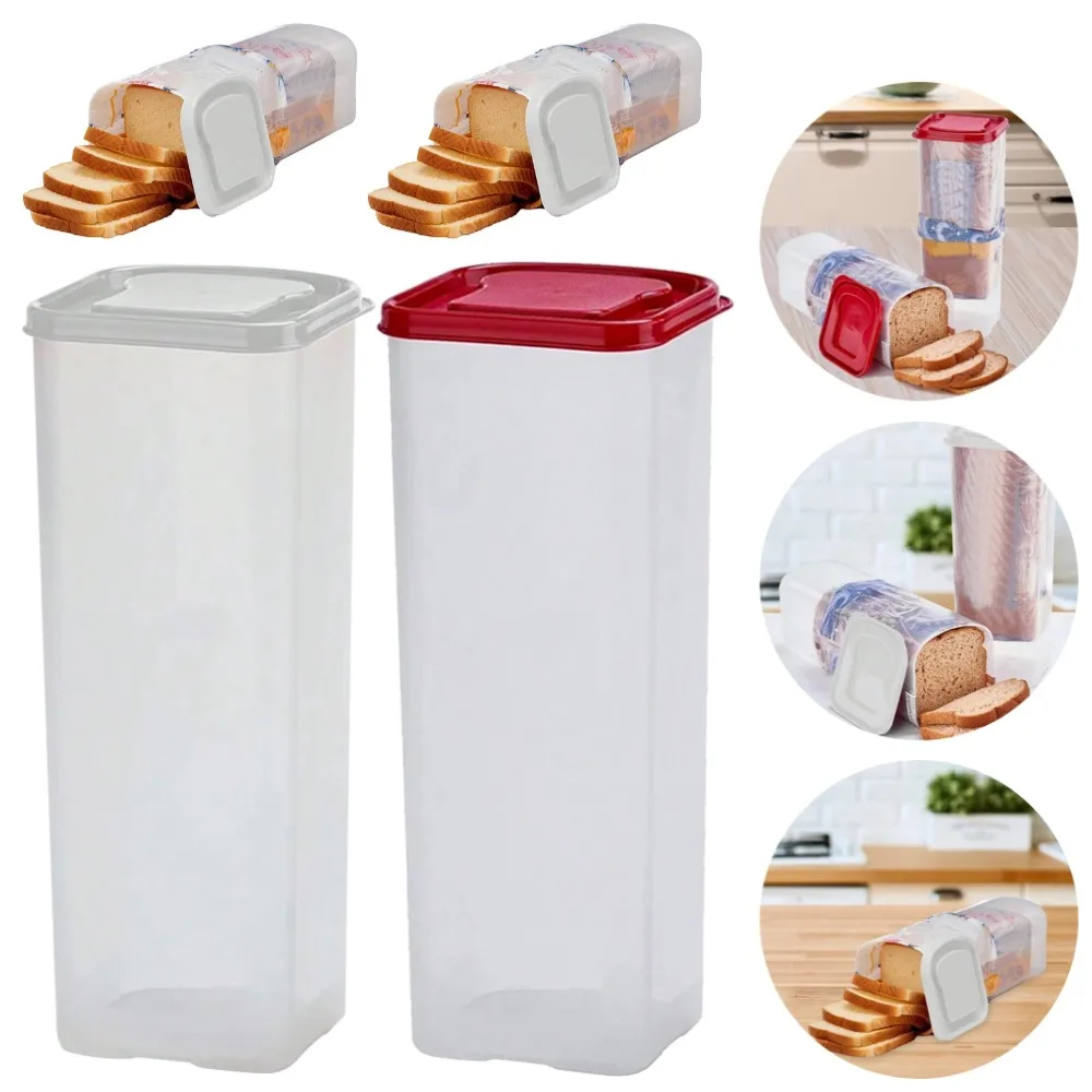 Plastic-Sandwich-Bread-Holder-with-Airtight-Lid-Bread-Dispenser-Fresh ...