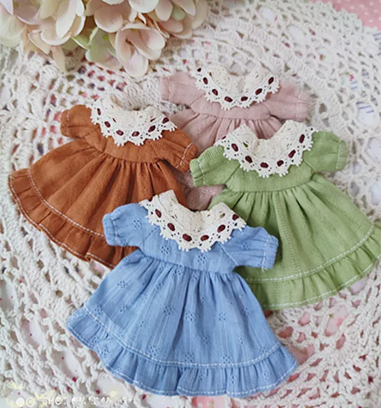 Ropa-de-mu-eca-Ob11-vestido-de-mu-eca-oscura-de-estilo-Sen-multicolor ...