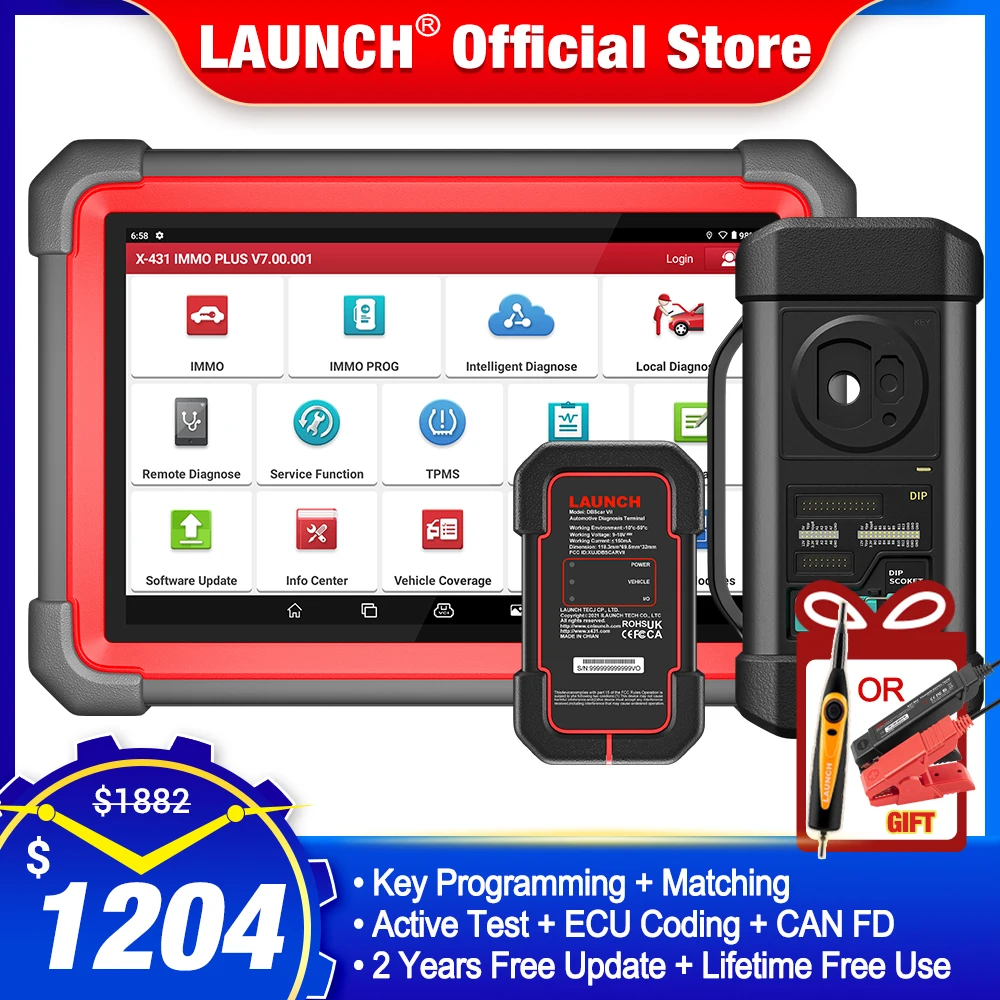 LAUNCH programador de 3 Llaves X431 IMMO Elite Plus X PROG, herramientas de diagnóstico OBD2 ...