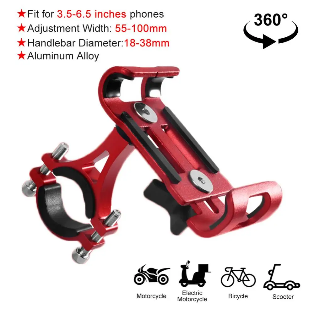 Ryra Aluminium Fiets Telefoon Houder Stuur Motorfiets Mount Anti Slip ...
