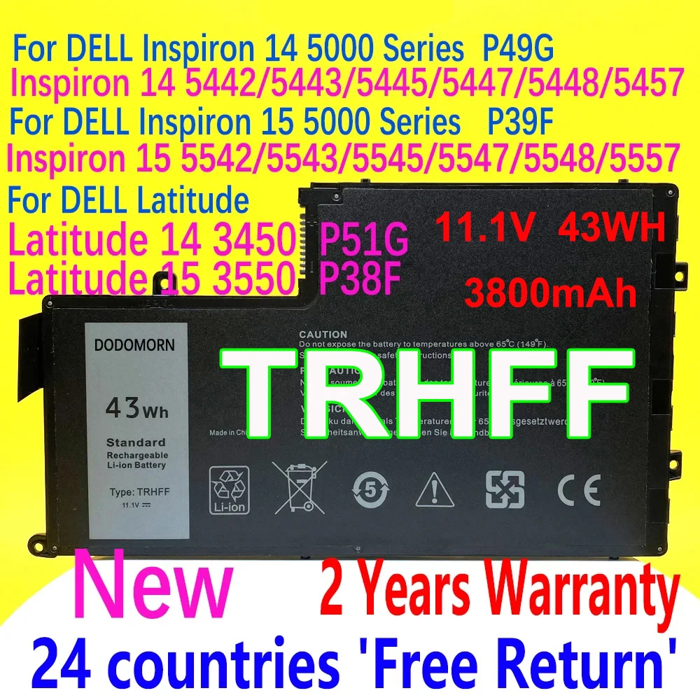 TRHFF-bateria-do-port-til-para-DELL-Inspiron-14-5445-5447-5448-5457-15 ...