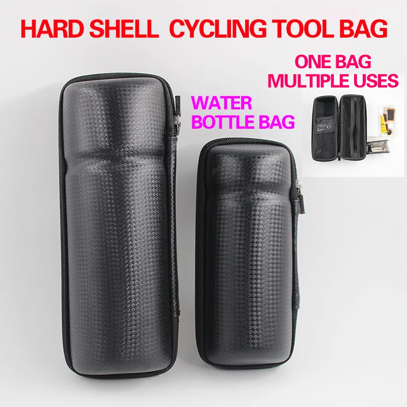 Mountain Bike Hard Shell Bag Water Bottle Cage Tool Bag Bicycle Repair ...
