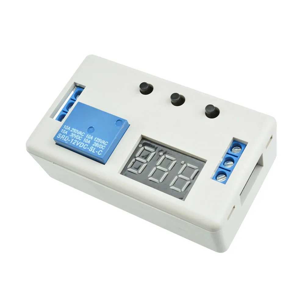DC 12V 24V LED Digital Time Delay Relay Automation Trigger Time Circuit ...