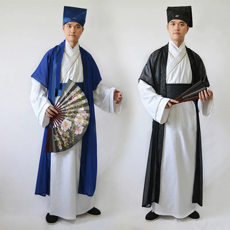 2025 Ancient scholar costume Hanfu national Tang costume men's Chinese ...