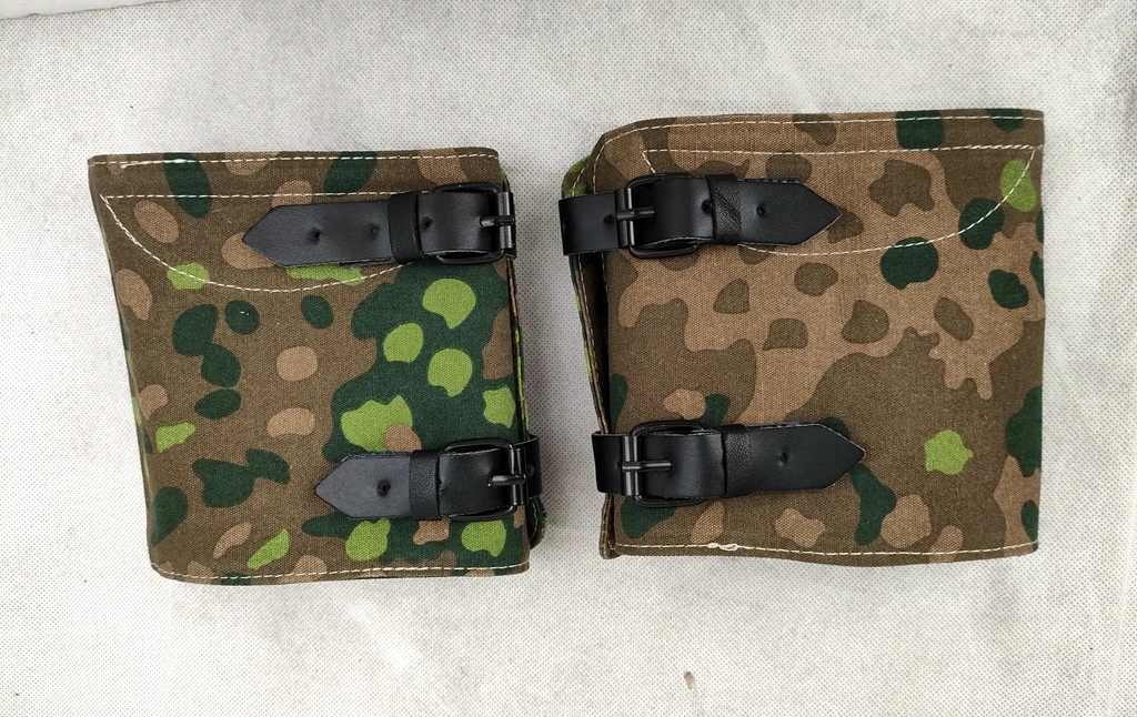 . PAIR OF WWII WW2 German army leggings puttee DOT 44 PEA CAMO ...