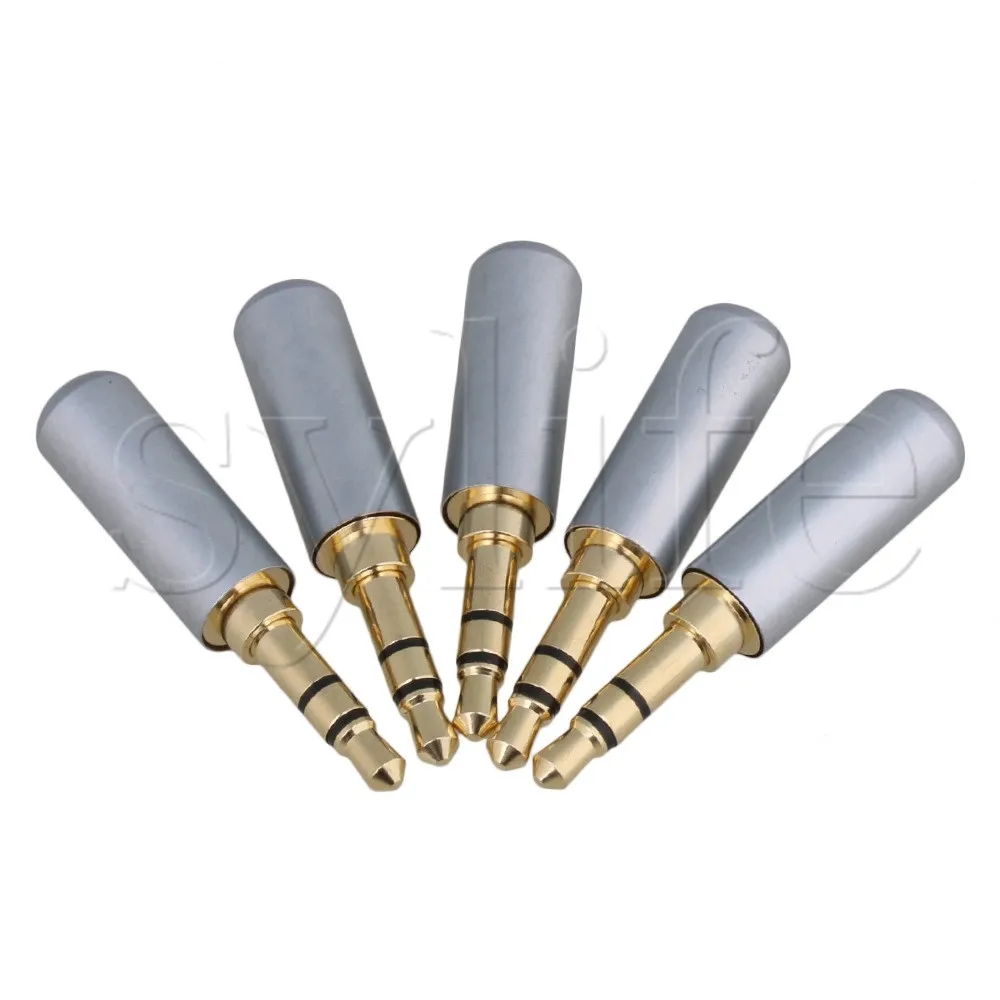 Conector estéreo 3 polegadas plugue dourado, conector mini jack prata ...