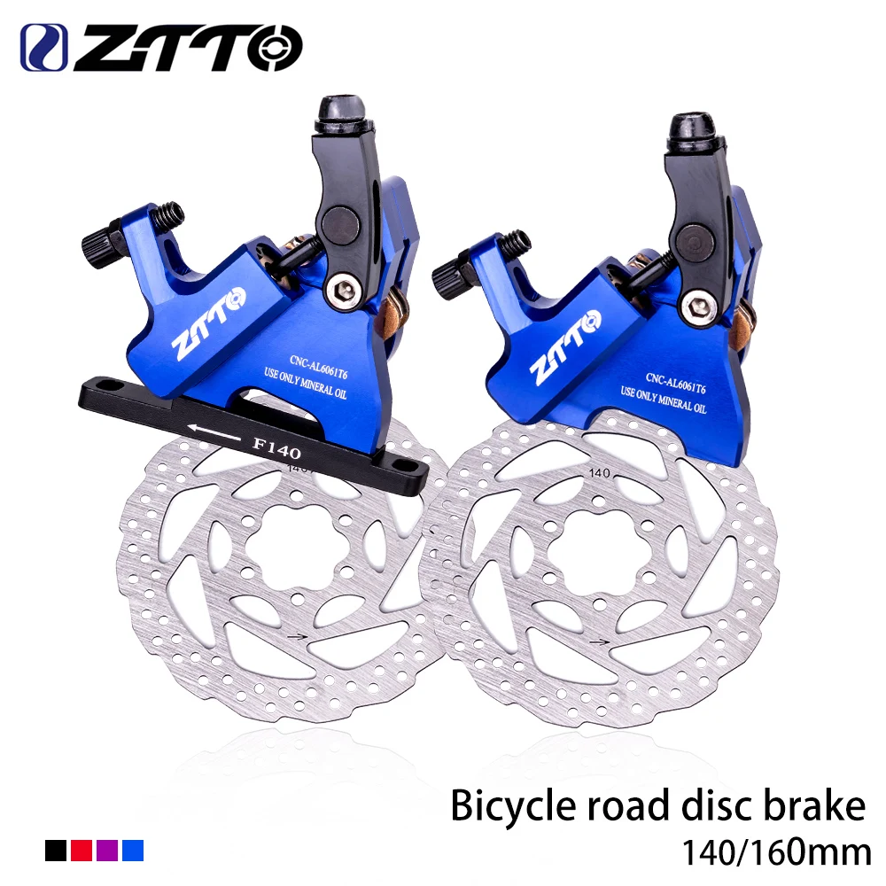 ZTTO Gravel Road Bike Disc Brake Hydraulic Flat Mount CX Rotor Brake ...