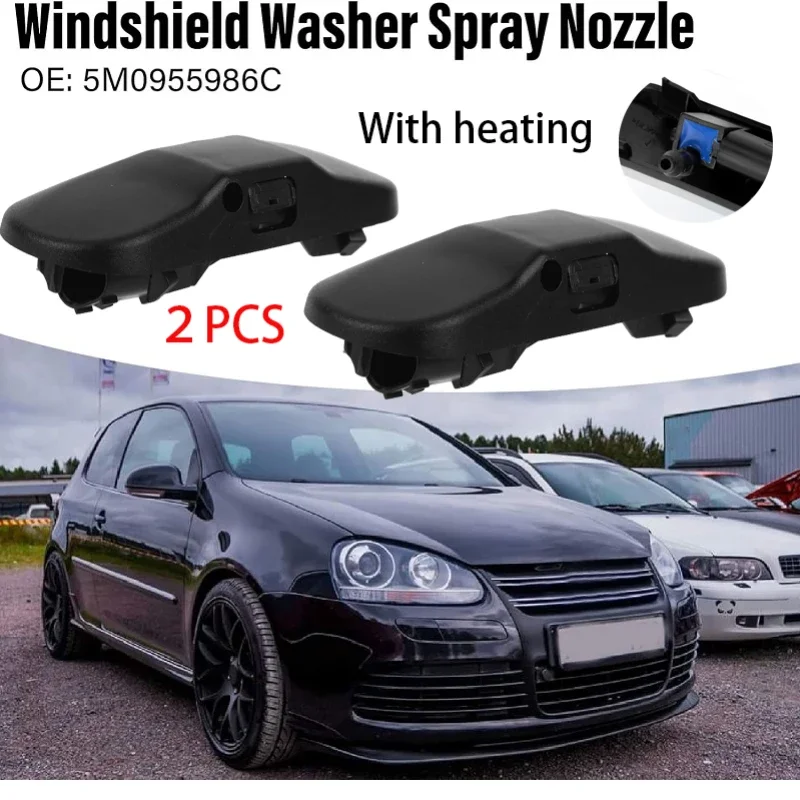 2PCS 2KD955986 5M0955986C 1T0955986 2KD955985 Car Windscreen Washer ...