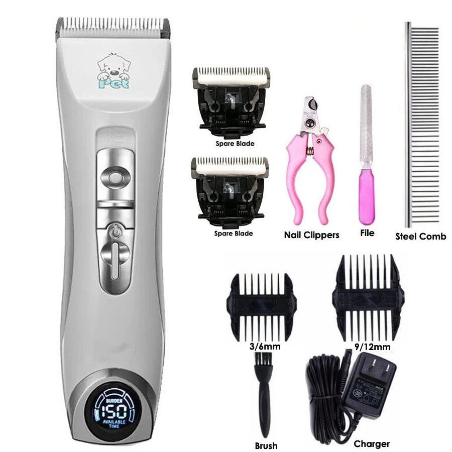 CP9600-Professional-Dog-Hair-Clipper-Pet-Electric-Shaver-Trimmer-100 ...
