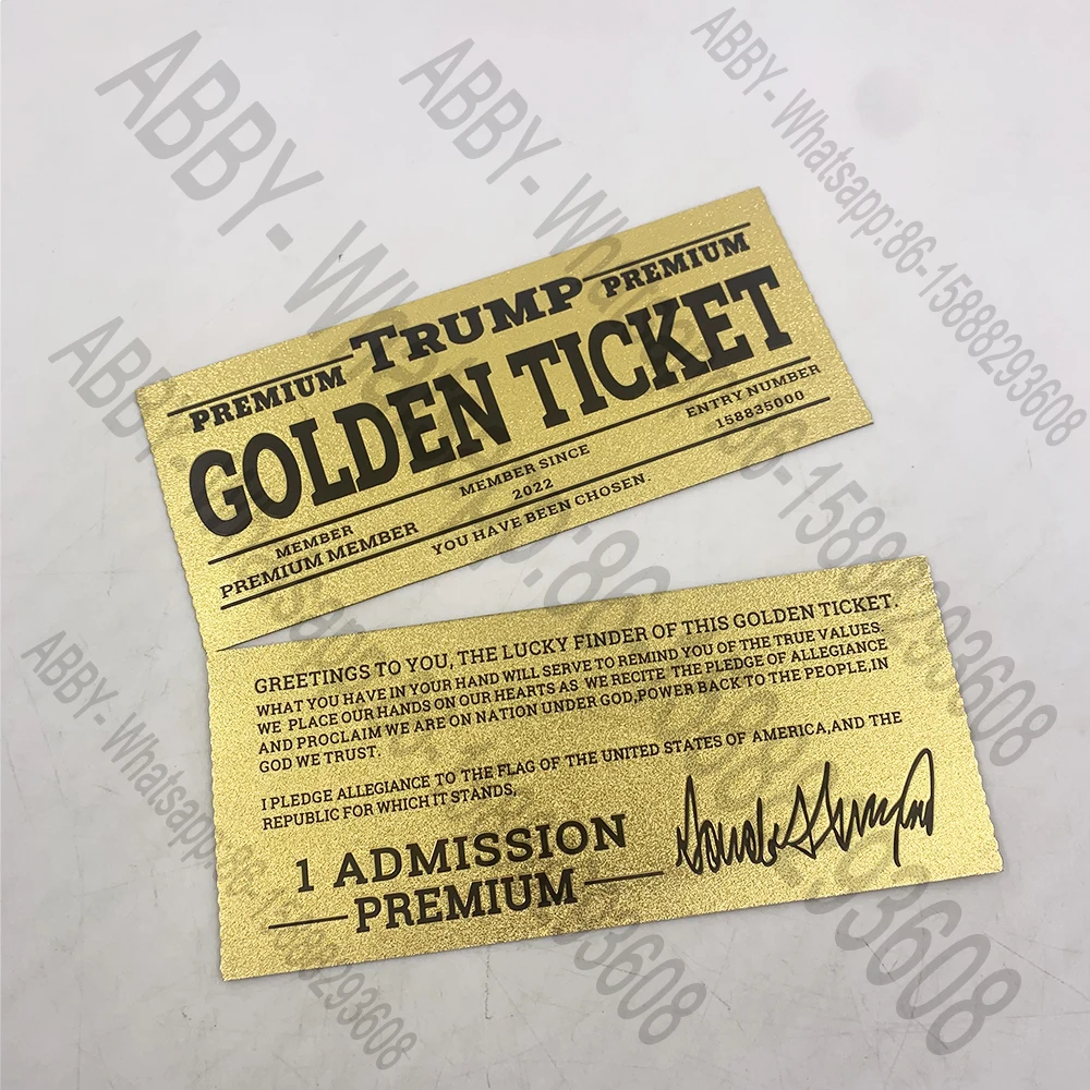 Customizable Golden Ticket