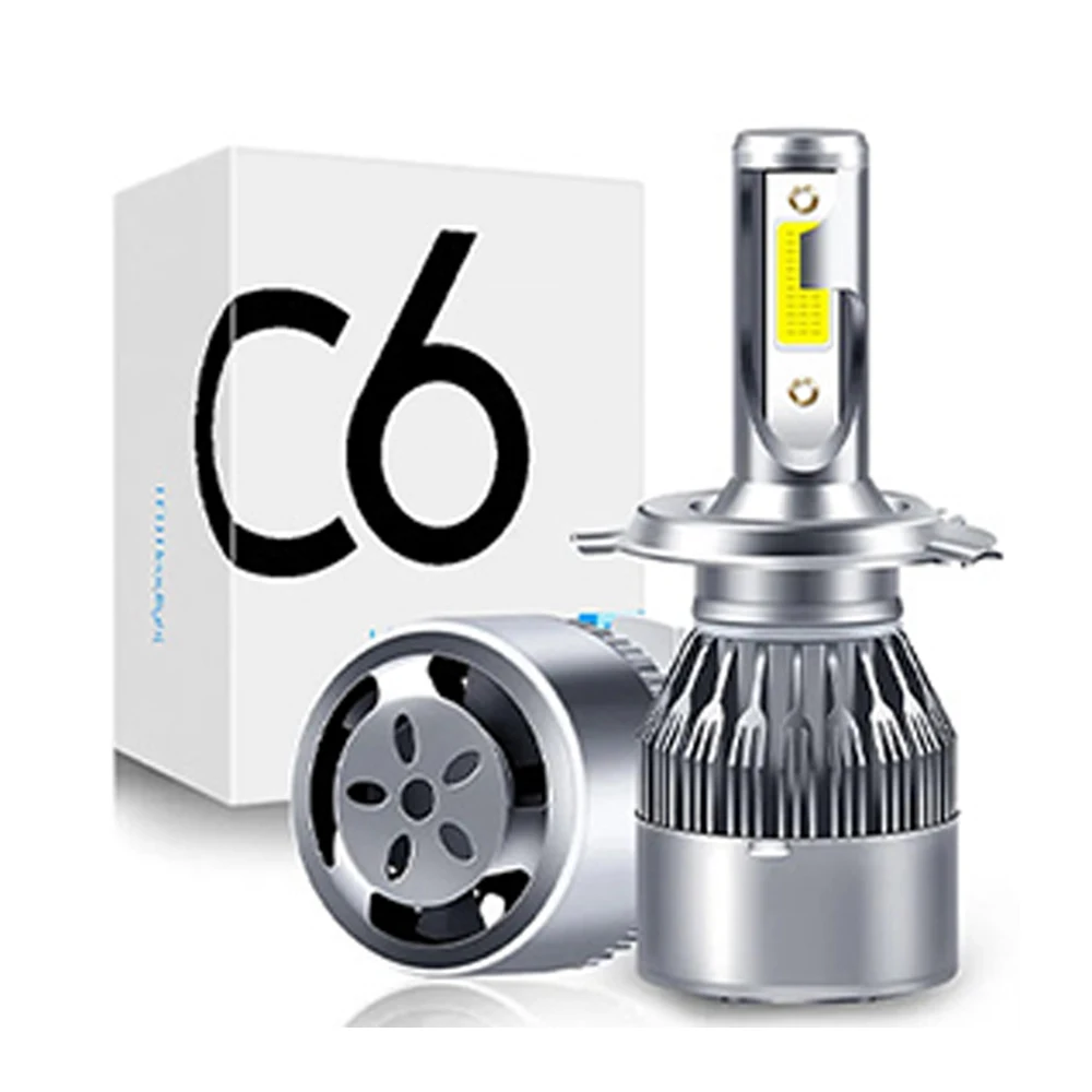 C6 H11 H4 Hi/Lo Beam H1 H7 COB LED H11 HB3 9005 HB4 9006 Car Headlight ...