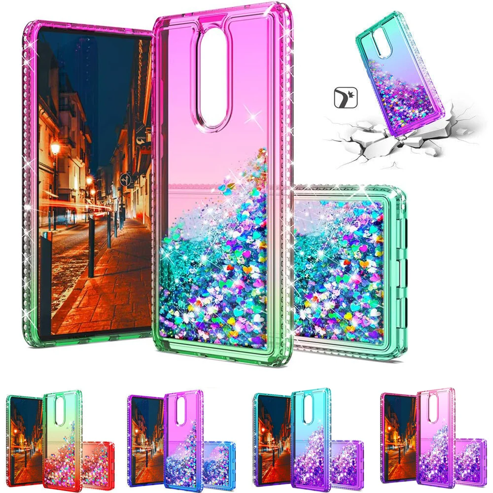 For-Coolpad-Legacy-Alchemy-Shockproof-Glitter-Liquid-Bling-Diamond ...