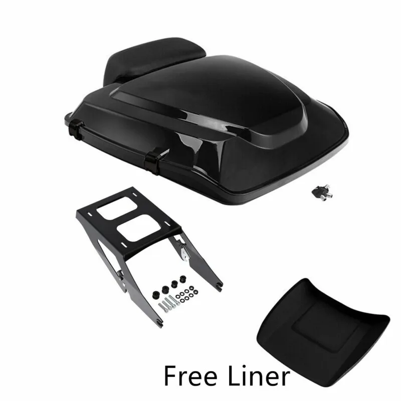 Motorcycle-Razor-Pack-Trunk-Backrest-Mounting-Rack-For-Harley-Tour-Pak ...