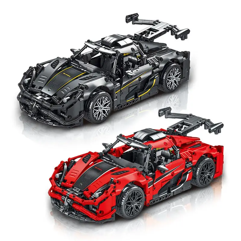 Recommend-One-1-Red-Black-Super-Sport-Car-Model-Building-Block-Set-Diy ...