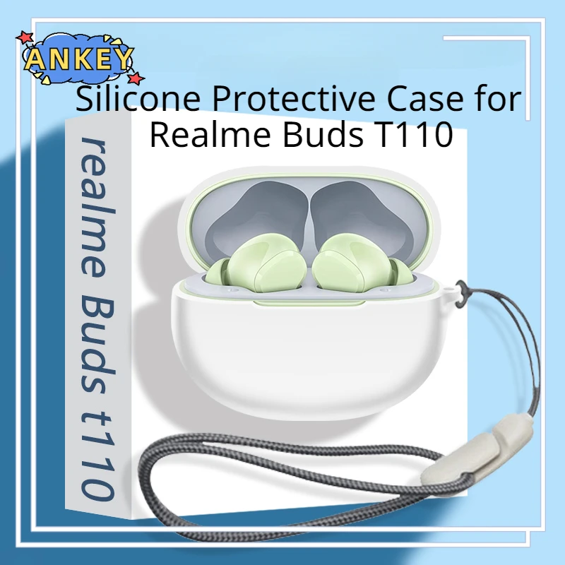 for Realme Buds T110 Case Earphone Protective Cover Anti-fall Soft ...