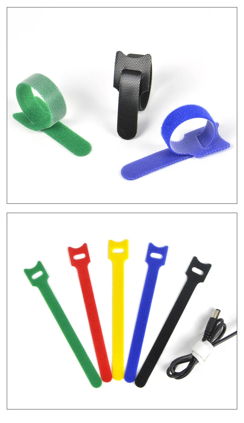 ACCESSOIRES POUR CABLE,Multi Color 50pcs--Colliers de Câble Détachables ...