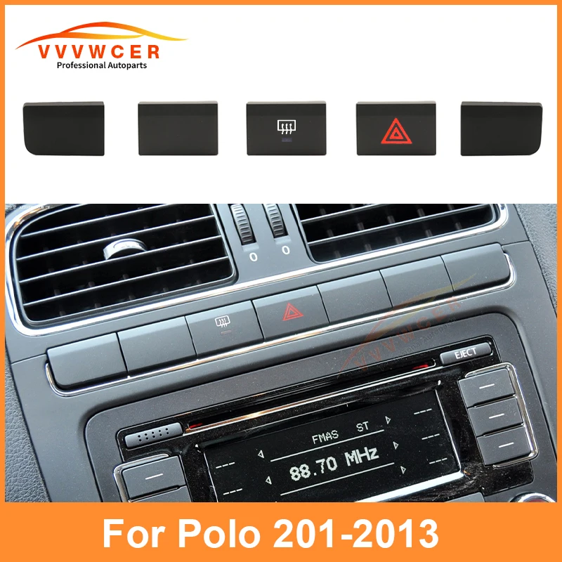 For-VW-POLO-2011-2013-Center-Console-Switch-Button-Cap-Car-Interior ...