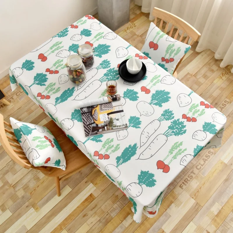 Plant Radish Nordic Style Package Tablecloth Waterproof And Oil-proof ...