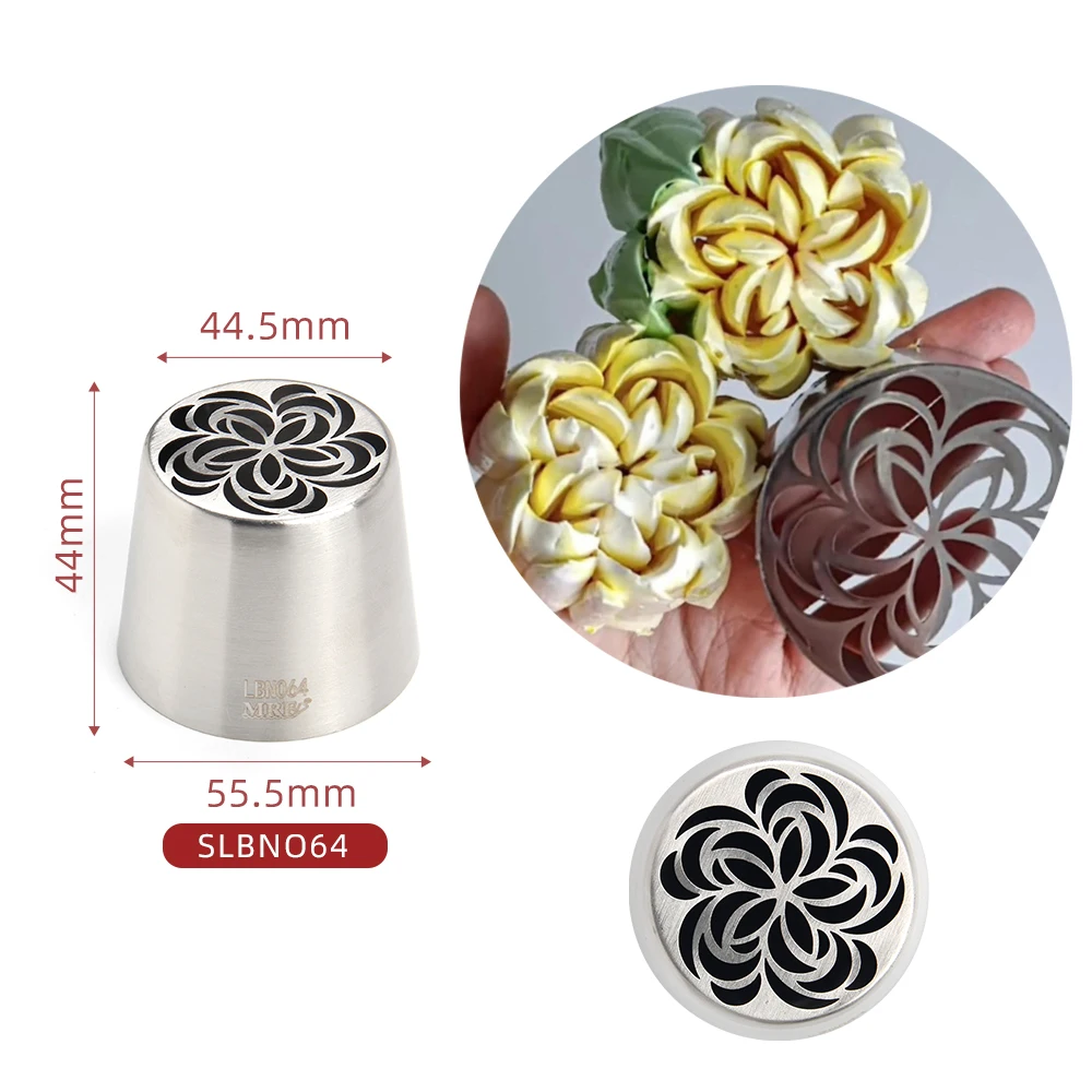 MRF New Arrivals XXL Size Blooming Flower Pattern Pastry Piping Nozzle ...