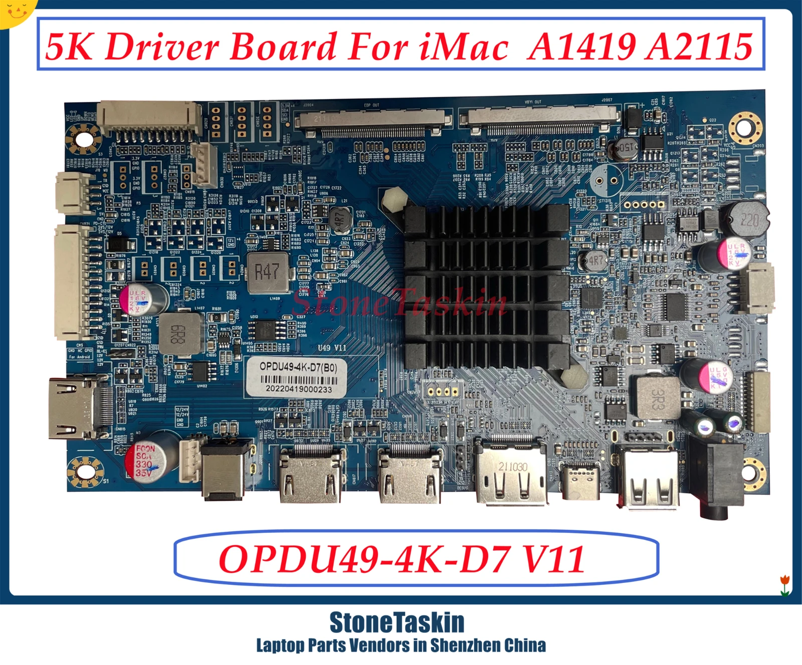 Stonetaskin 5k Driver Board U49 For Imac 27 Inches A1419 A2115 Lm270qq1 Stonetaskin 5k Driver Board U49 For Imac 27 Inches A1419 A2115 Lm270qq1