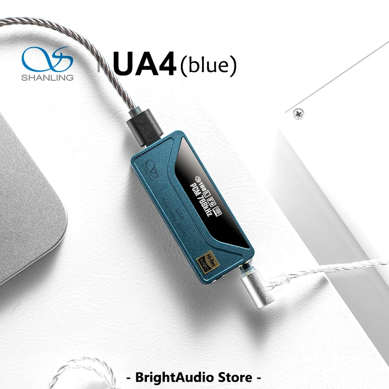 SHANLING-UA4-Blue-Portable-USB-DAC-AMP-Headphone-Amplifier-AMP-ES9069Q-Hi-Res-Audio-PCM768 ...