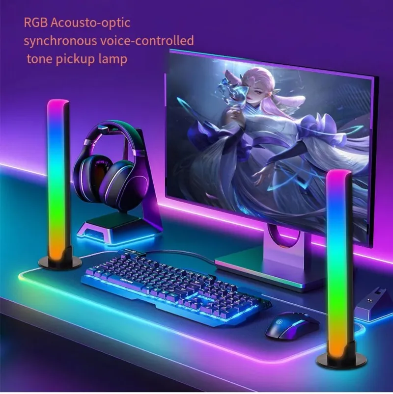 RGB acoustic synchronized rhythm lamp web celebrity dazzle colour music ...