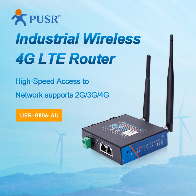 PUSR Industrial sem fio 4G LTE router com slot para cartão sim openVPN ...