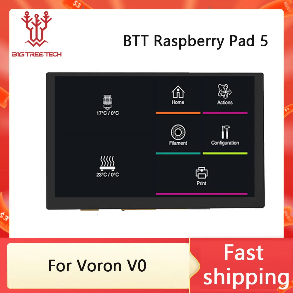 BIGTREETECH-Raspberry-Pad-5-Touch-Screen-Display-LCD-SKR-PICO-MINI-E3 ...
