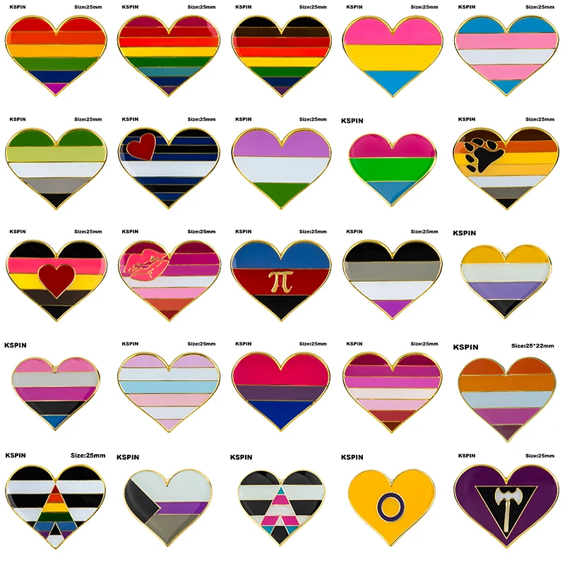LBGT-Pride-Heart-Shaped-Badge-Symbol-Pin-Metal-Badges-Decorative-Brooch ...