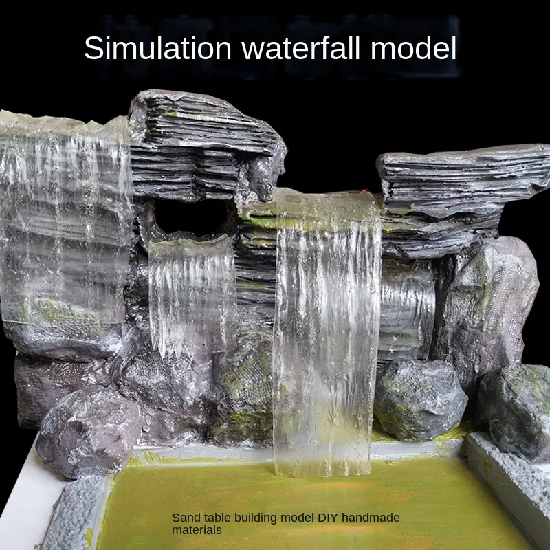 2pcs-Lot-Model-Waterfall-Water-Scenery-Paste-Transparent-Simulation ...