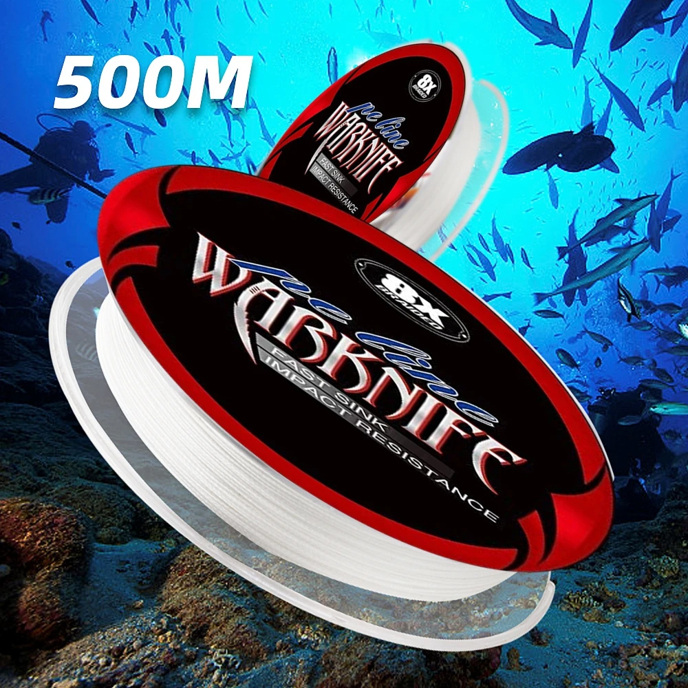 Warknife-500M-1000M-Japan-Monofilament-Fishing-Line-Spool-8-Strands ...