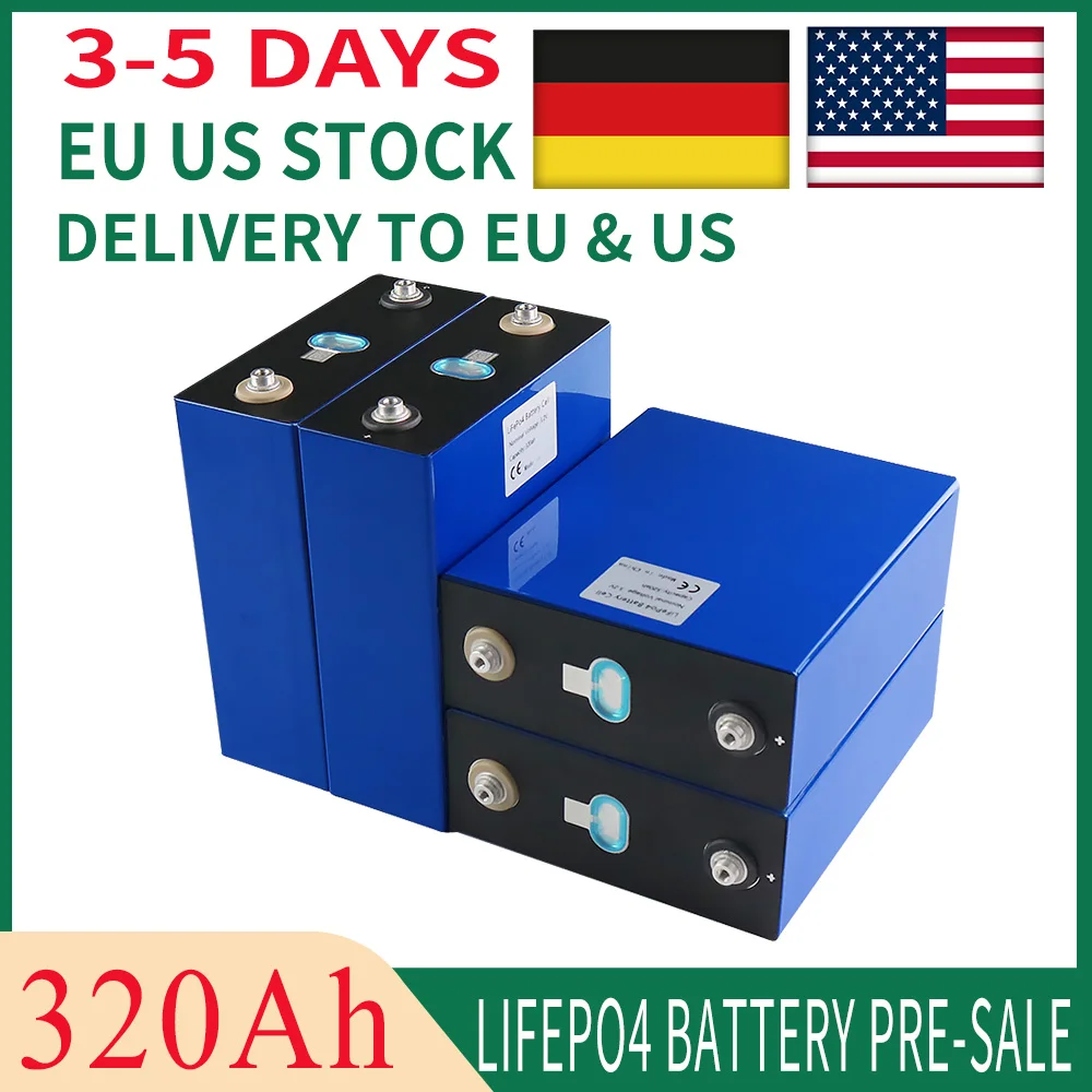 100% New Lifepo4 320ah 4-32pcs 3.2v Grade A 12v 310ah Battery Pack Diy ...