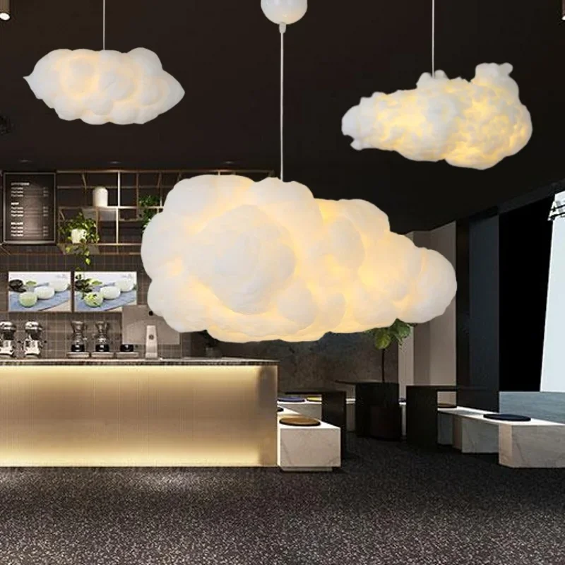 Cloud-Chandelier-Restaurant-Lamps-Modern-White-Floating-Cloud-Pendant ...