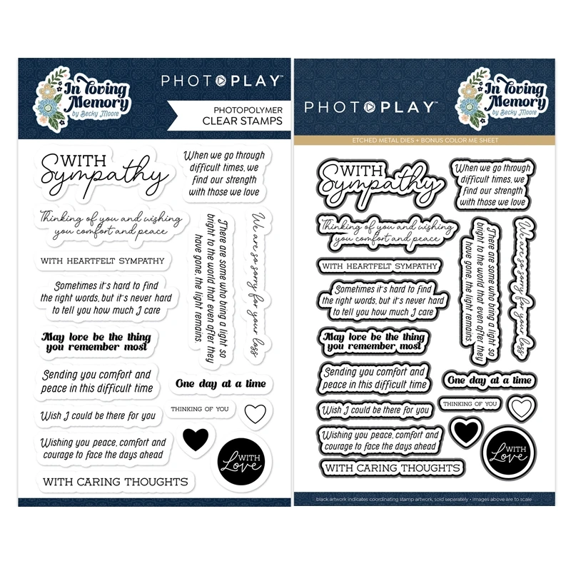 December-2023-New-In-Loving-Memory-Sentiments-Words-Clear-Stamps-Set ...