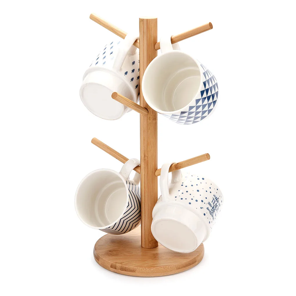 Wooden Storage Holder Stand | Hanging Coffee Cups Holder | Wooden ...