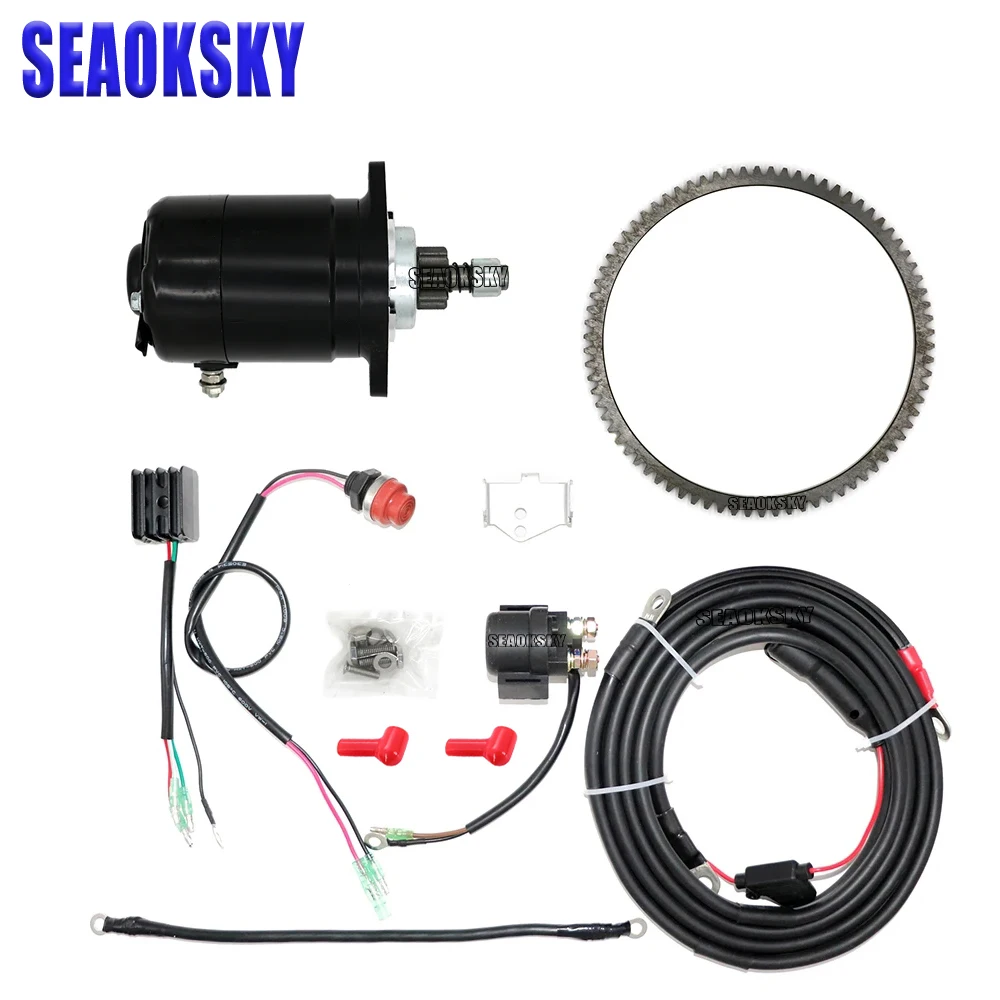Electric-Start-Conversion-Kit-For-Tohatsu-M25-M30-More-2-Stroke-25HP ...