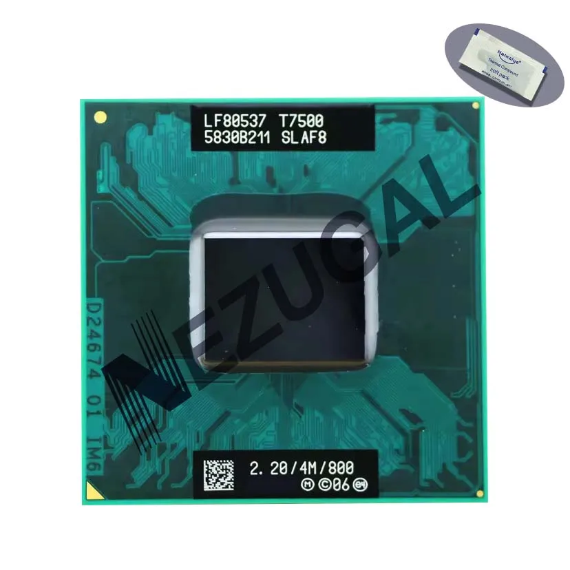 T7500 SLAF8 2.2 Ghz 듀얼 코어 4M 35W PBGA479 PPGA478 CPU 프로세서 - AliExpress 7