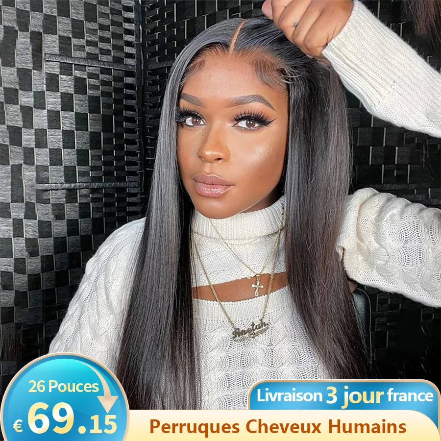 26-28-30-Pouce-Perruque-Cheveux-Humain-Sans-Colle-100-Perruque-Sans ...