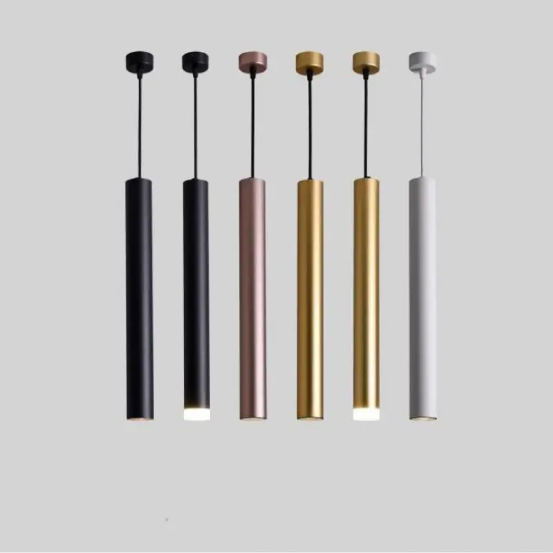 Barra de luz Led colgante nórdica para cocina, lámpara moderna de un ...